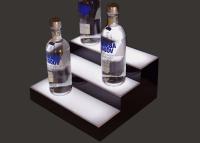 China 3 Tier Acrylic Display Rack For Champagne Beer Liquor Bottle Beverage Display for sale