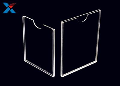 China Vertical Plastic Double Sided Sign Holder , Acrylic Holder Stand 8.5