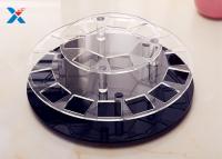 China 2 Tiers Round Acrylic Makeup Organiser 360 Degree Rotating For Displaying Lipsticks for sale