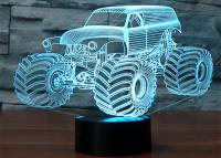 China Color Customized 3D Acrylic Lamp , 3D LED Illusion Light For Festival Gifts for sale