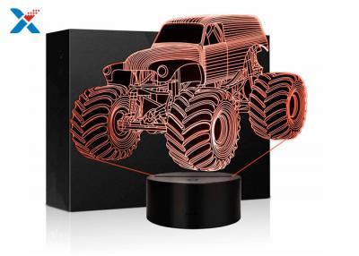 China Color Customized 3D Acrylic Lamp , 3D LED Illusion Light For Festival Gifts for sale