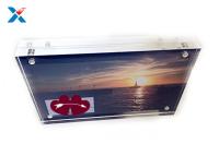 China Transparent Acrylic Photo Frame Certificated Clear Photo Table for sale