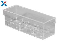 China Rectangle  Acrylic Flower Box 12 24 36 Holes Rose Flower Box With Lid Durable for sale