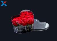 China Waterproof Acrylic Heart Box , 9 18 36 Holes Clear Acrylic Favor Boxes for sale