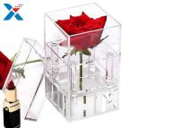 China Waterproof Acrylic Planter Box , Gifts Clear Acrylic Storage Boxes With Lid for sale