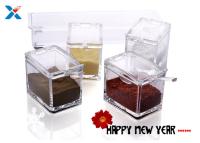 China Transparent Acrylic Box , Acrylic Seasoning Box For Nuts / Sauces Storage for sale