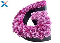 China Luxury Rose Gift Acrylic Flower Box A Letter Flower Box With Lid Non - Toxic for sale
