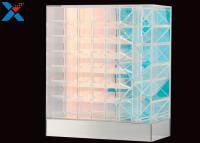 China 46 Holders Acrylic Cosmetic Box Mirror 7 Floors Organizer Storage Box for sale