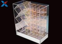 China 46 Holders Acrylic Cosmetic Box Mirror 7 Floors Organizer Storage Box for sale