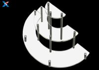China Clear three-layers acrylic display stand shelf for cake or small bottle drink for sale