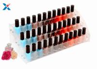 China Nail Polish Counter Acrylic Display Rack Showcase Multi Tiered Good Chemical Resisdence for sale