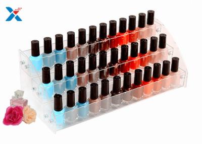 China Nail Polish Counter Acrylic Display Rack Showcase Multi Tiered Good Chemical Resisdence for sale