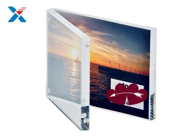 China Transparent Acrylic Photo Frame Certificated Clear Photo Table for sale