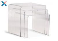 China Modern Transparent Acrylic Furniture , Clear Acrylic Coffee Table In Living Room for sale