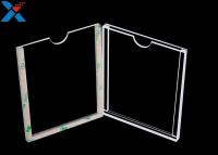 China Horizontal Acrylic Double Sided Poster Holder Transparent Organic Photo Insert Box for sale