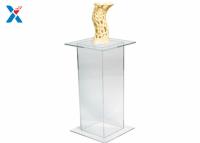 China Square Acrylic Pedestal Display Stands , Clear Acrylic Display Risers Heat Resistant for sale