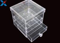 China Transparent Acrylic Flower Box 15 * 15 * 15cm / 20 * 20 * 20cm / 25 * 25 * 25cm for sale