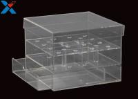 China Clear Acrylic Flower Case Recyclable, High Grade Acrylic Rose Box With Drawer for sale