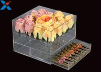 China Clear Acrylic Flower Case Recyclable, High Grade Acrylic Rose Box With Drawer for sale
