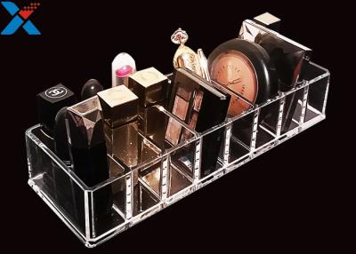 China Clear Acrylic Makeup Organiser Display Box For Blush / Powder Foundation for sale