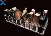 China Clear Acrylic Makeup Organiser Display Box For Blush / Powder Foundation for sale