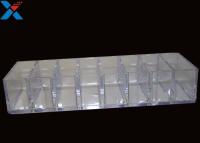 China Clear Acrylic Makeup Organiser Display Box For Blush / Powder Foundation for sale