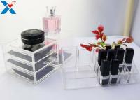 China Rectangle Acrylic Makeup Drawer Organizer / Acrylic Cosmetic Organiser ROHS Approved for sale