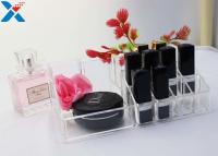 China Rectangle Acrylic Makeup Drawer Organizer / Acrylic Cosmetic Organiser ROHS Approved for sale