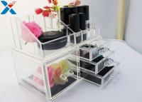 China Rectangle Acrylic Makeup Drawer Organizer / Acrylic Cosmetic Organiser ROHS Approved for sale