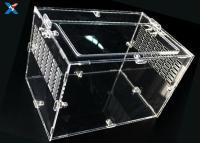 China Professional Acrylic Reptile Box , Pet Plexiglass Storage Box ROHS Certified for sale