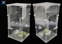 China Transparent Acrylic Modern Furniture Pet Breeding Box Plexiglass Reptile Cages for sale