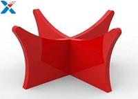 China Football / Acrylic Basketball Holder Display , Volleyball  Acrylic Sphere Stands for sale
