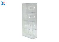 China Medical Acrylic Display Case Acrylic Glove Dispenser With 2  4 Boxes Silk Screen Printing for sale