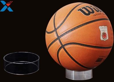 China Round Acrylic Ball Display Stand , Basketball Football Sports Ball Display Rack for sale