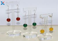 China T Shaped Acrylic Display Rack Acrylic Earring Display Stand Non - Flammable for sale