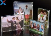 China Clear Double Sided Acrylic Block Photo Frame , Acrylic Magnetic Picture Frames for sale