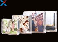China Clear Magnet Acrylic Photo Frame PMMA Certificate Pictures Table Frame for sale