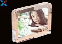 China Clear Magnet Acrylic Photo Frame PMMA Certificate Pictures Table Frame for sale