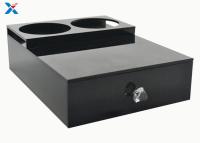 China Hotel Tea Cup Holder Acrylic Storage Box , Black Small Acrylic Display Box for sale