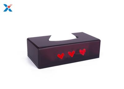China Tissue Acrylic Packaging Box Holder Organizer Paper Dispenser Box Easy Clean for sale