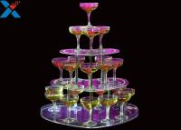 China Professional Acrylic Wine Glass Holder , Clear Lucite Wine Holder Rack Durable for sale