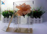 China Valentine ' S Fresh Rose Transparent Gift Box , Acrylic Flower Case Chemical Resisdence for sale