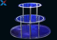 China Round 3 Layers Acrylic Display Stands For Wedding Environmental And Recyclable for sale