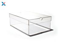 China Shoes Storage Acrylic Packaging Box , Customized Square Acrylic Box With Lid for sale