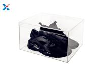 China Shoes Storage Acrylic Packaging Box , Customized Square Acrylic Box With Lid for sale