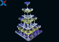 China Clear 3 Layer Acrylic Wine Holder , Lucite Display Stands Durable And Chemical Stability for sale