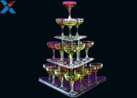 China Clear 3 Layer Acrylic Wine Holder , Lucite Display Stands Durable And Chemical Stability for sale