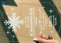 China Recyclable Acrylic Gifts Luxury Laser Cut Clear Color DIY Acrylic Wedding Invitations for sale