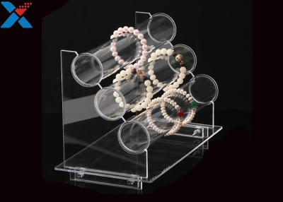 China Transparent Acrylic Display Rack Jewelry Bracelet Watch Display Stand Durable for sale