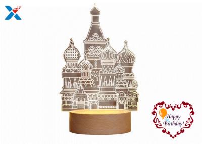 China Colorful Custom Acrylic Gifts 3D Night Lamp For Christmas Gift ROHS Approved for sale